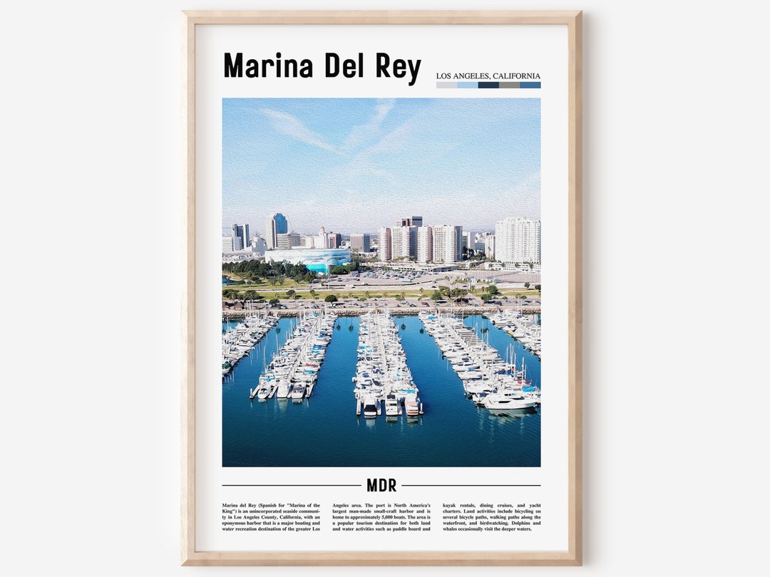 Marina Del Rey Print, Marina Del Rey Poster, Marina Del Rey Wall Art ...