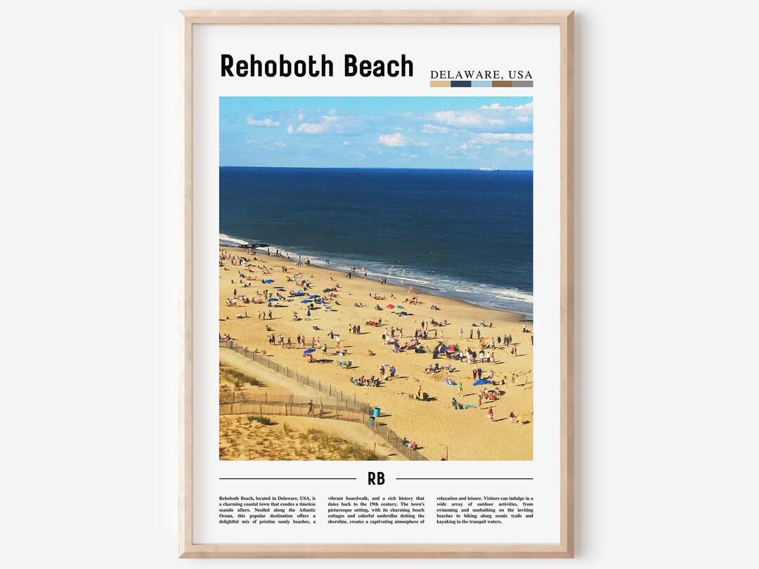 Rehoboth Beach Poster, Rehoboth Beach Print, Rehoboth Beach Wall Art ...