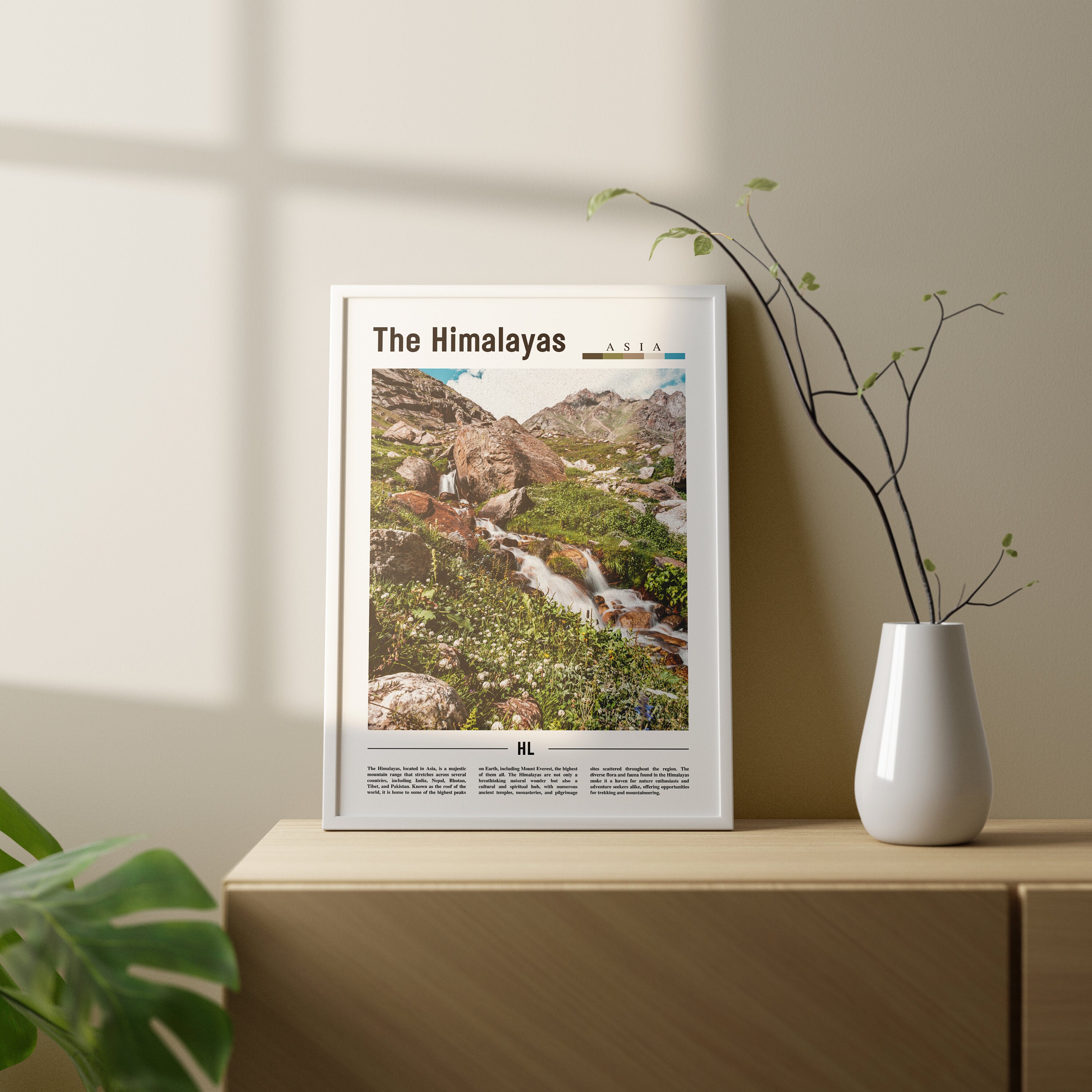 The Himalayas Poster, the Himalayas Print, the Himalayas Wall Art, Asia ...