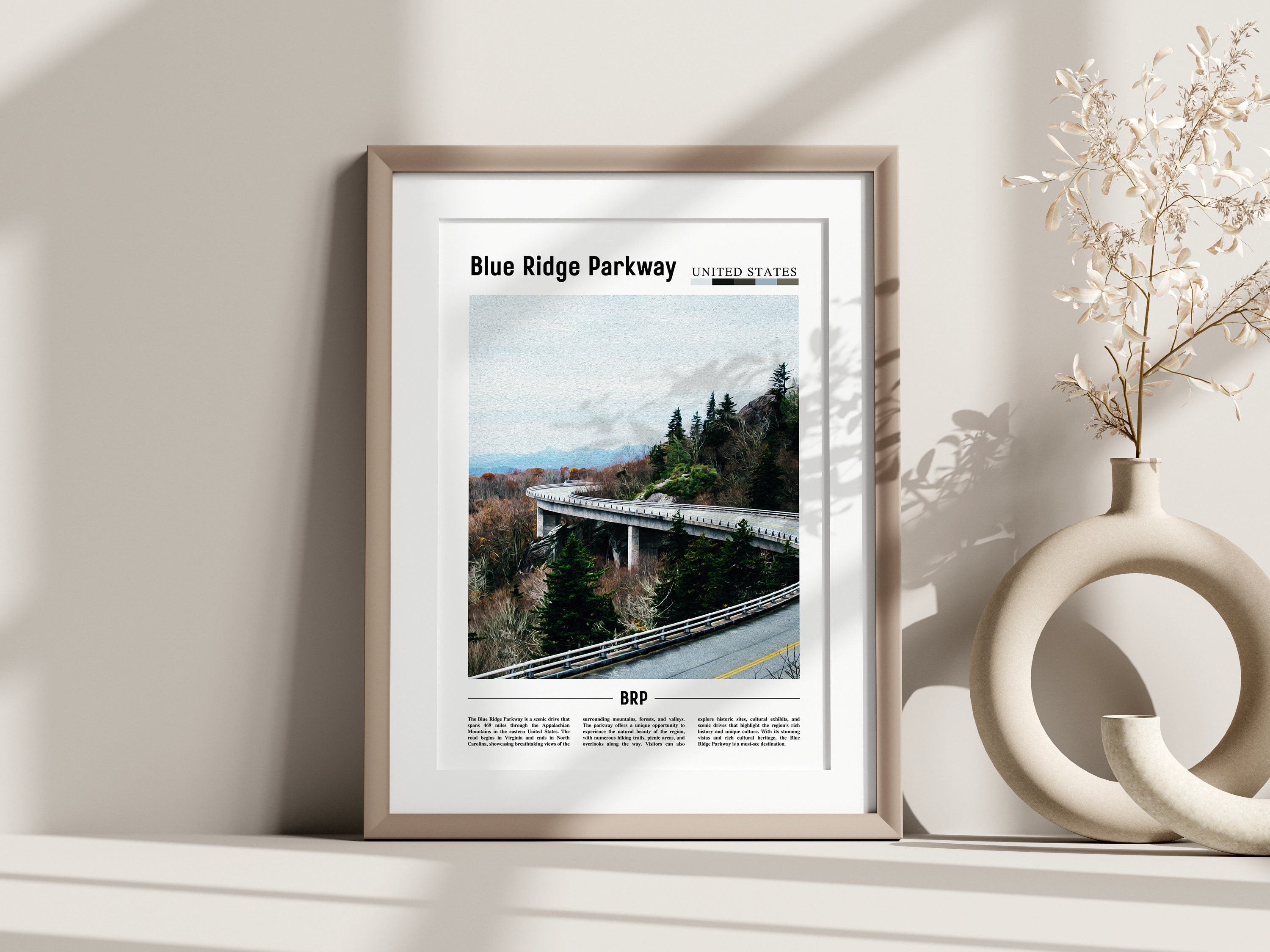 Blue Ridge Parkway Poster, Blue Ridge Parkway Print, Blue Ridge Parkway ...