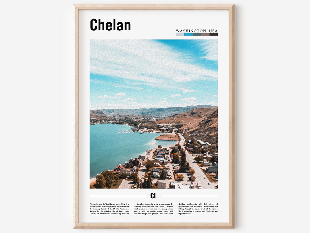 Chelan Poster, Chelan Print, Chelan Wall Art, United States Photo ...
