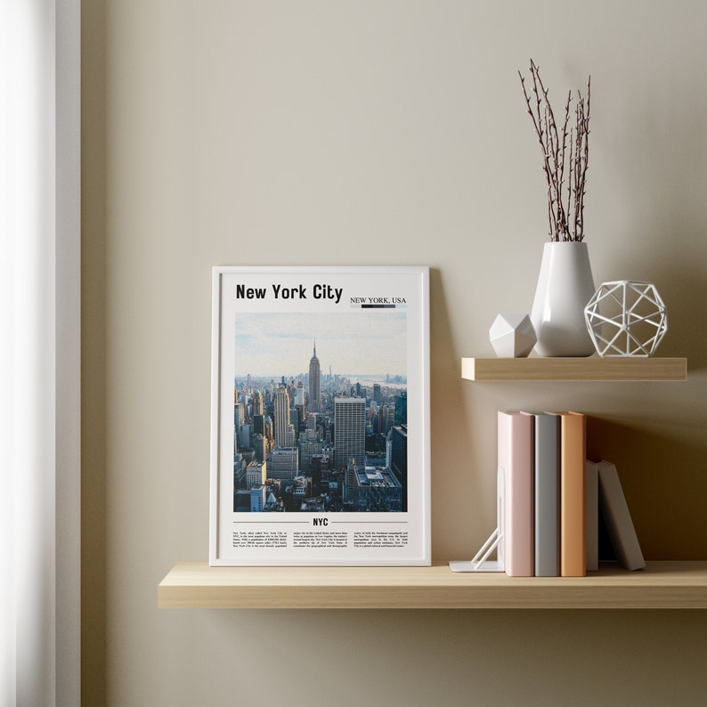 New York City Print, New York City Poster, New York City Wall Art, Oil Painting Poster, City ...