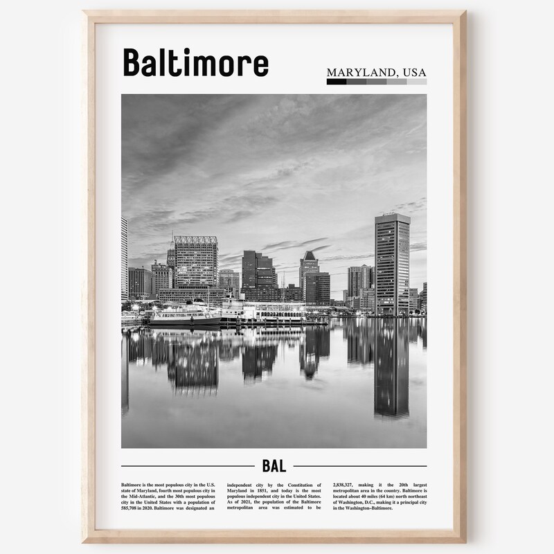 Baltimore Travel Poster - Etsy