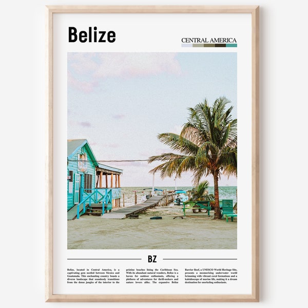 Belize Poster - Etsy