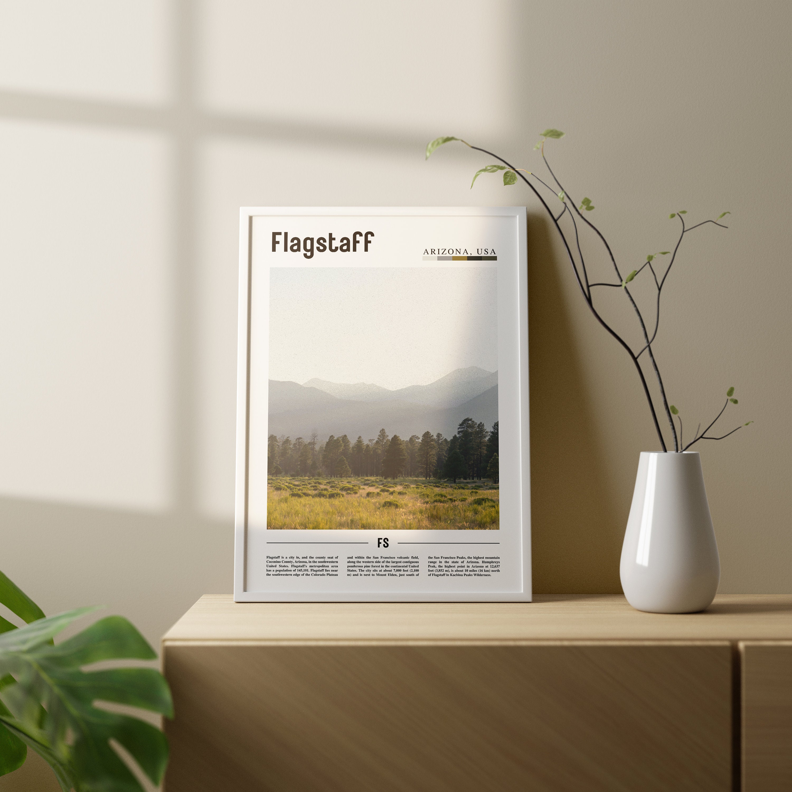 Flagstaff Print, Flagstaff Poster, Flagstaff Wall Art, United States ...