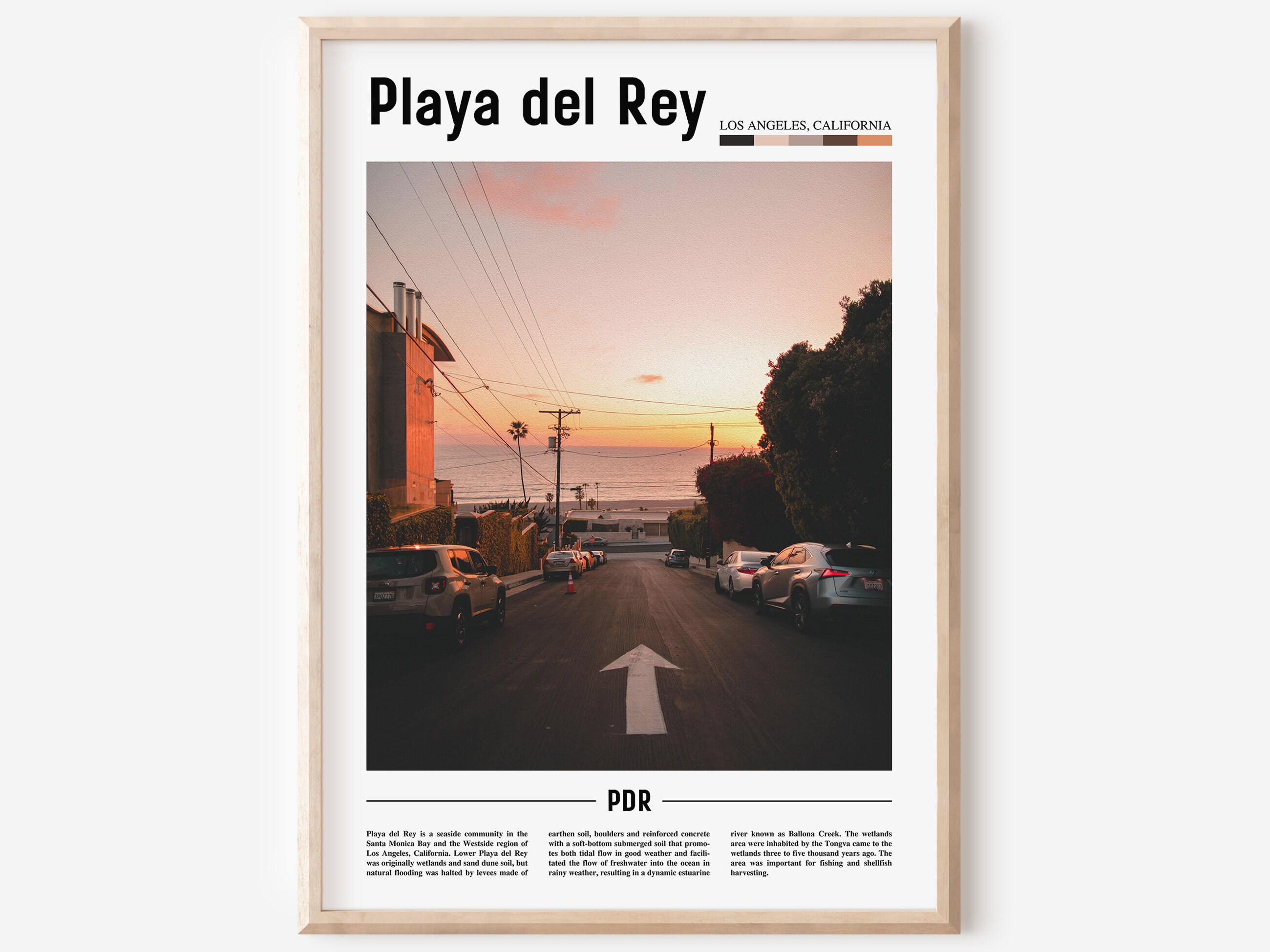 Playa Del Rey Print, Playa Del Rey Poster, Playa Del Rey Wall Art ...