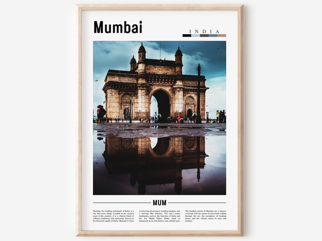 Mumbai Poster, Mumbai Print, Mumbai Wall Art, Asia Print, Asia Poster ...