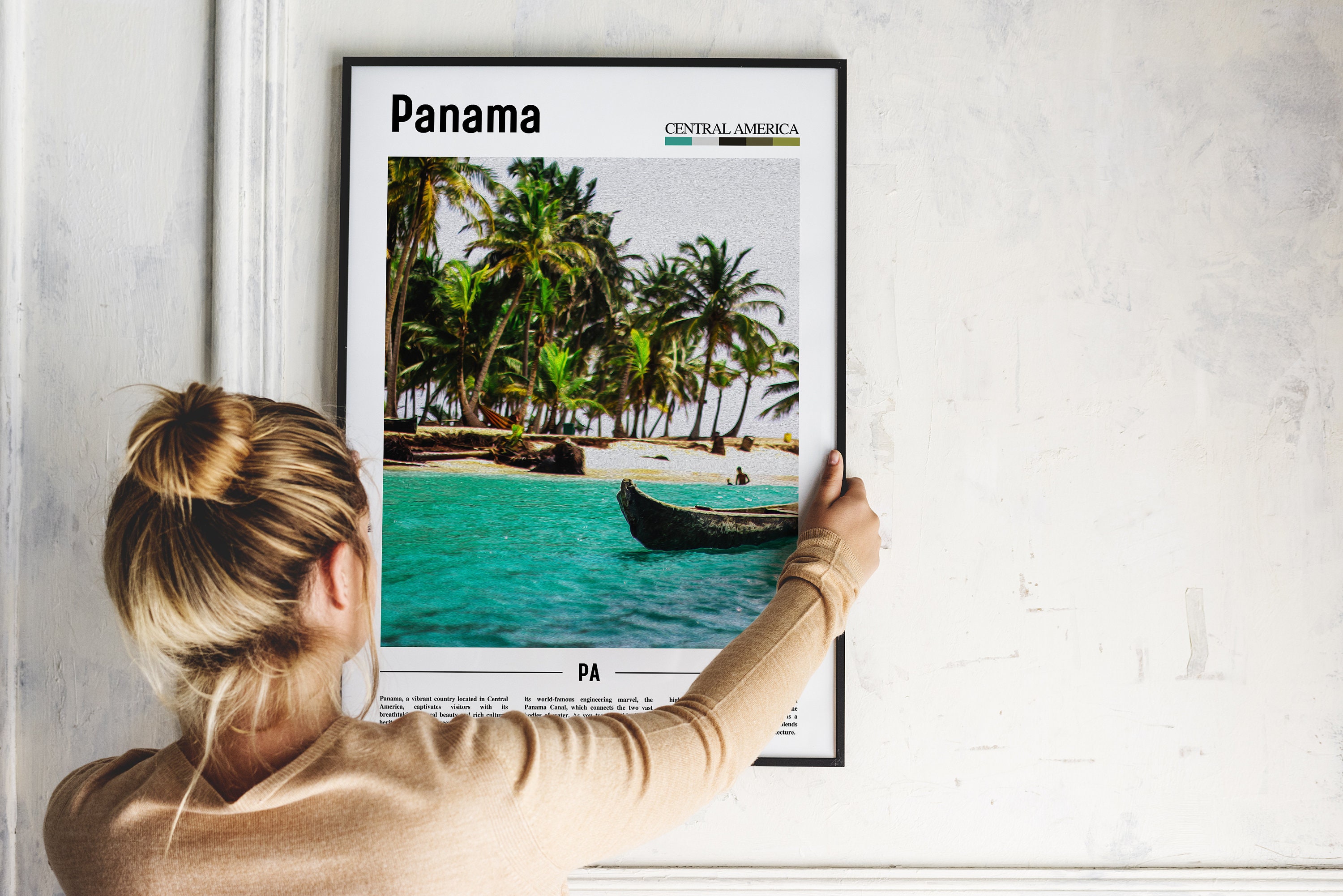Cartel de Panamá Impresión de Panamá Arte de pared de - Etsy España