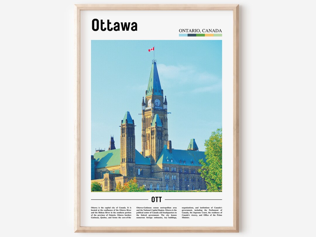 Ottawa Print, Ottawa Poster, Ottawa Wall Art, Oil Painting Poster ...