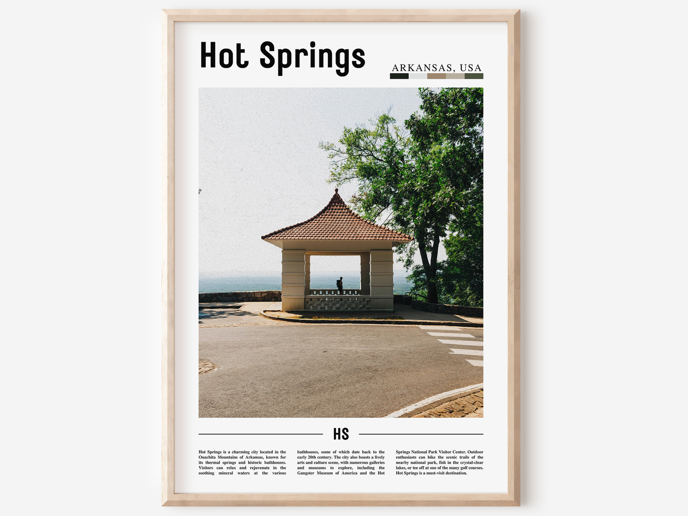 Hot Springs Poster, Hot Springs Print, Hot Springs Wall Art, United ...