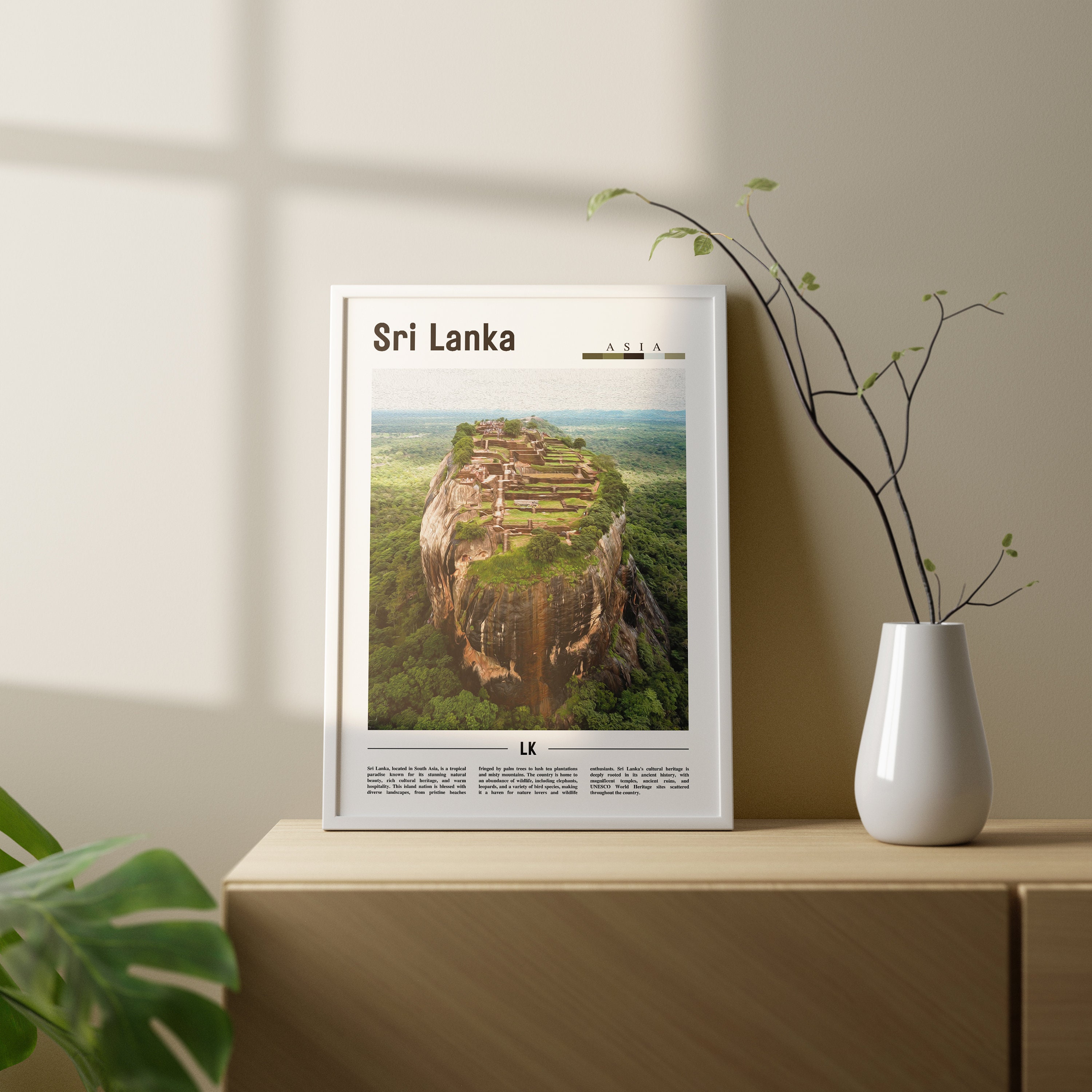 Sri Lanka Poster, Sri Lanka Print, Sri Lanka Wall Art, Asia Print, Asia ...