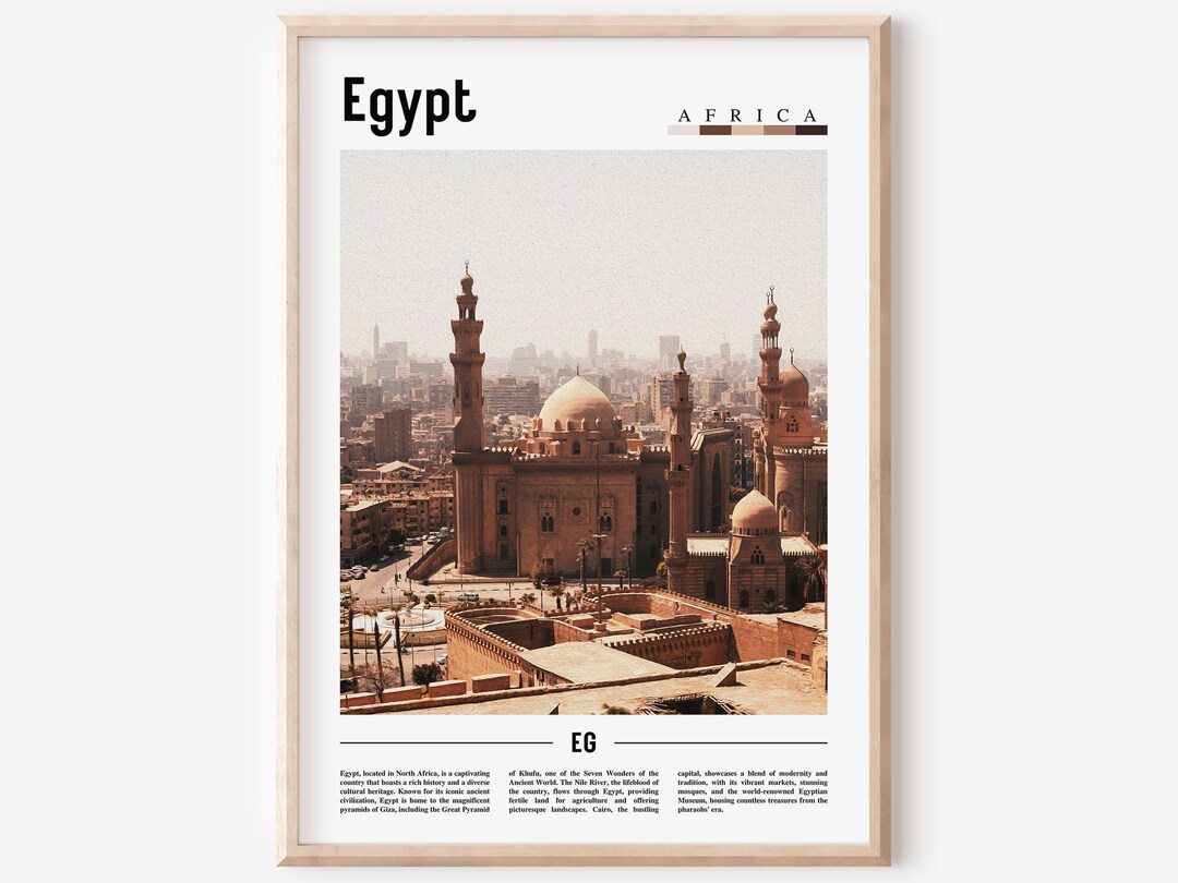 Egypt Poster, Egypt Print, Egypt Wall Art, Minimal Travel Print, Travel ...