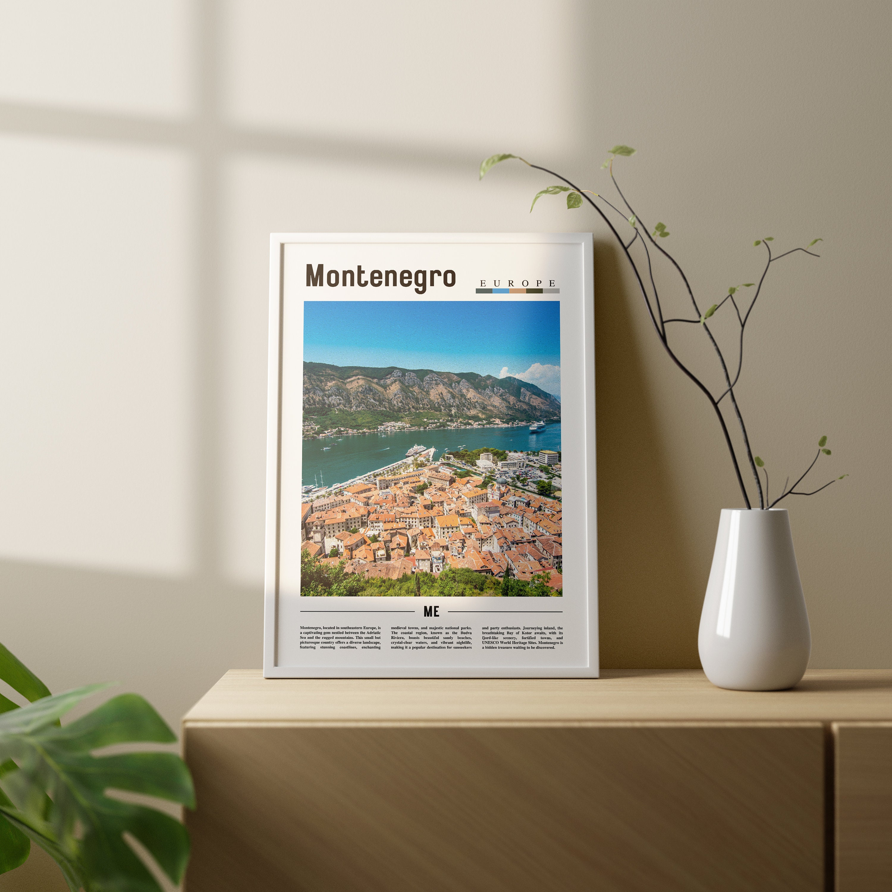 Montenegro Poster, Montenegro Print, Montenegro Wall Art, Europe Photo ...