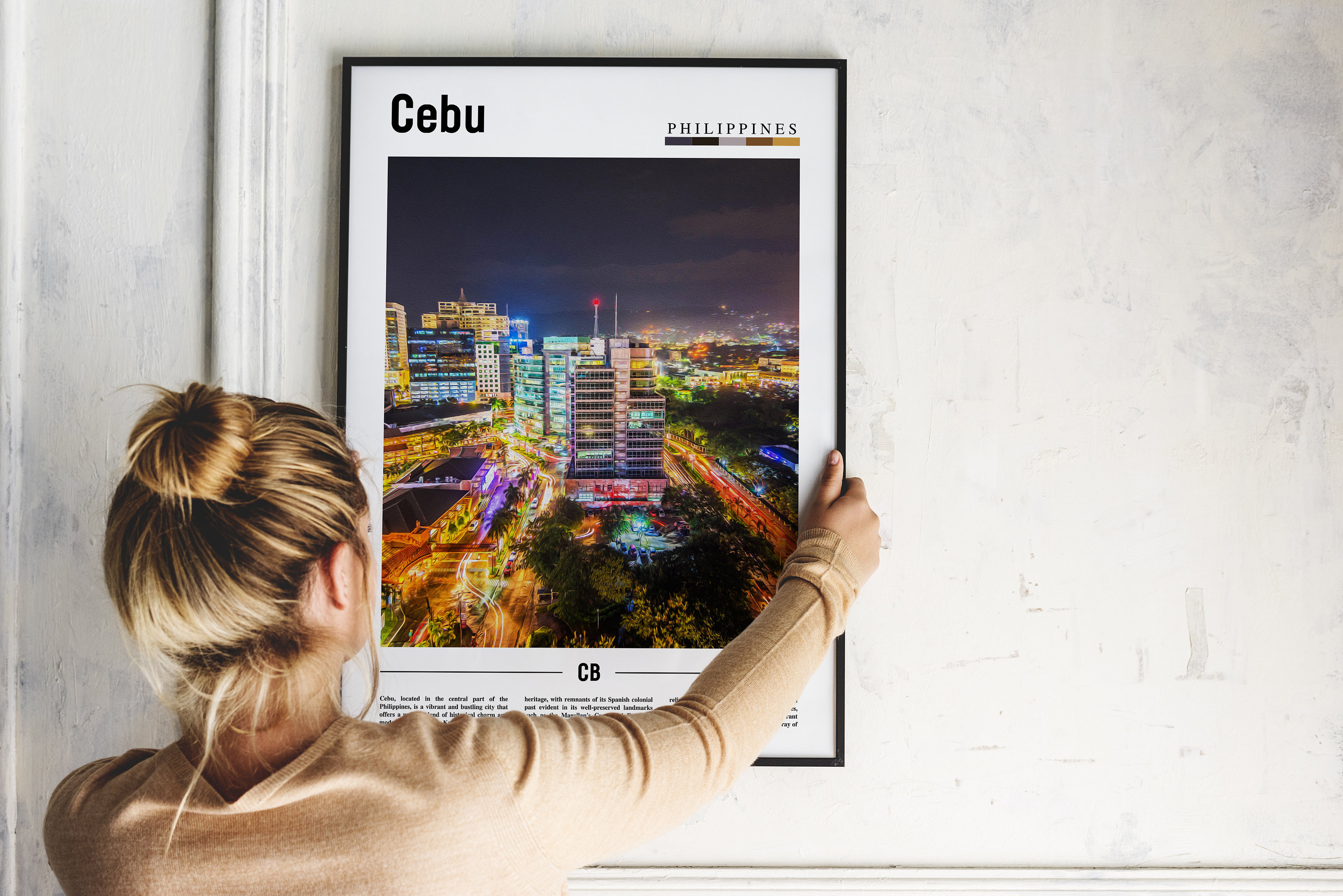 Cebu Poster, Cebu Print, Cebu Wall Art, Asia Print, Asia Poster, Asia ...