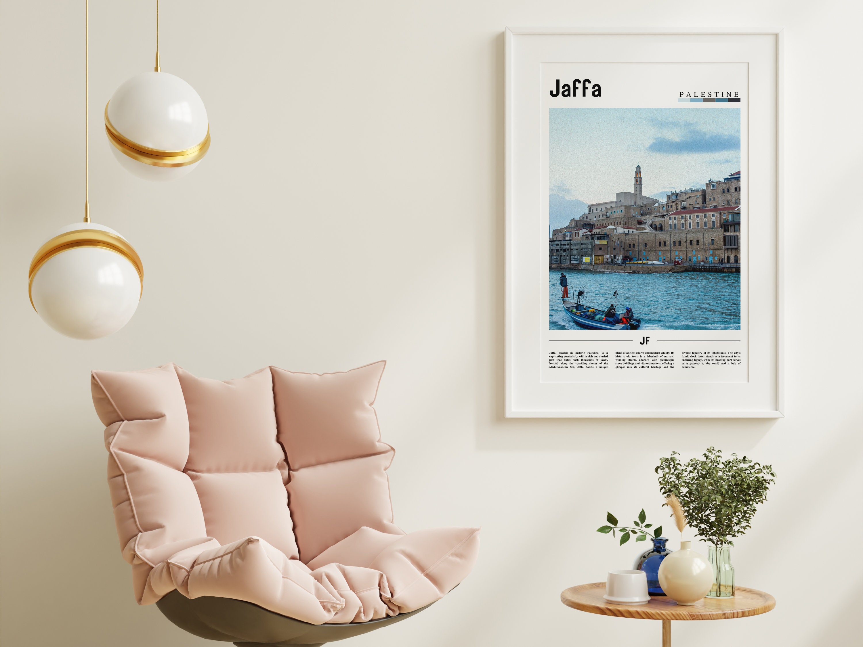 Jaffa Poster, Jaffa Print, Jaffa Wall Art, Minimal Travel Print, Travel ...