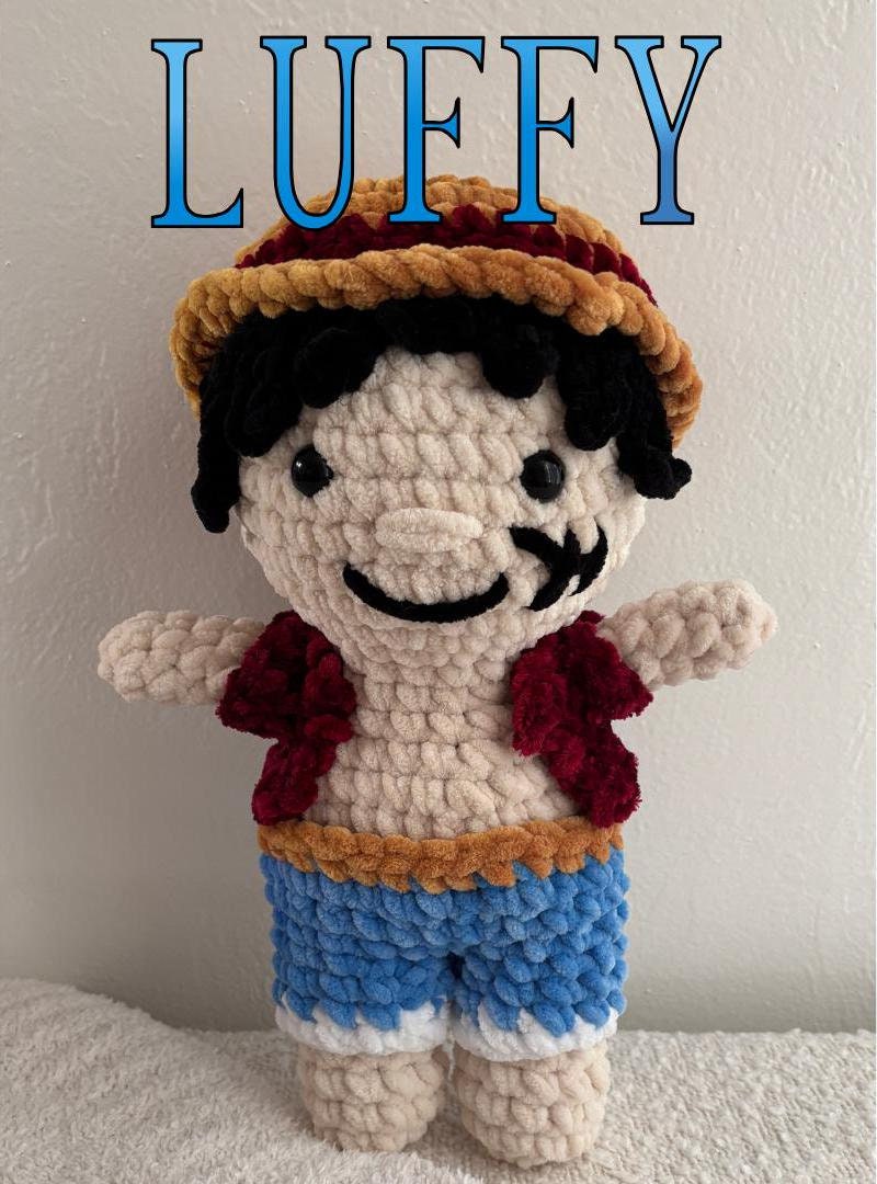One Piece Luffy Crochet Pattern - Etsy