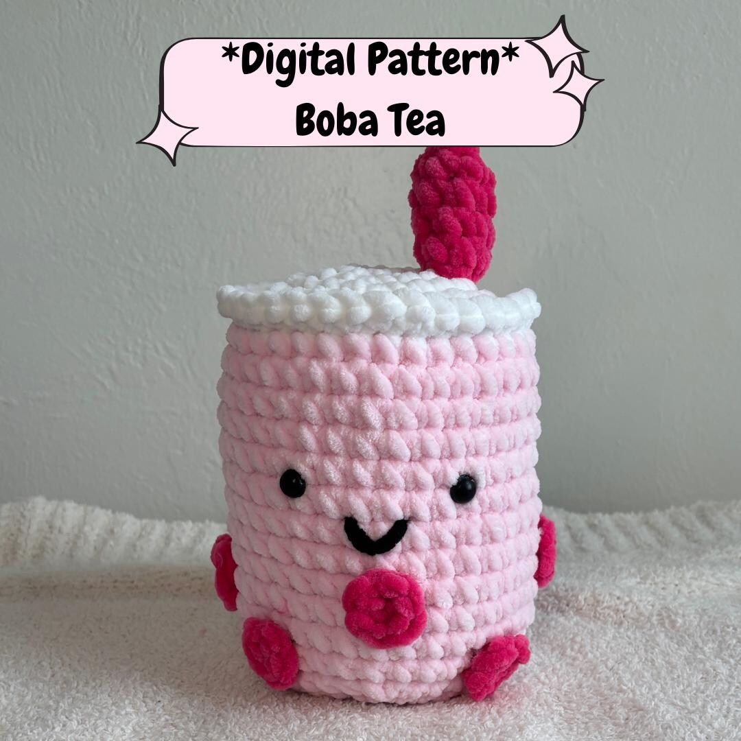 DIGITAL PATTERN Crochet Boba Tea - Etsy