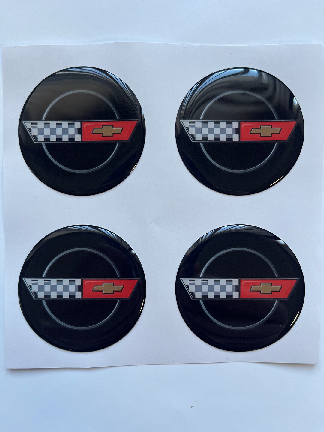 Corvette Stickers Set of 4pcs Hand Made Premium Quality Silicone Coated ...
