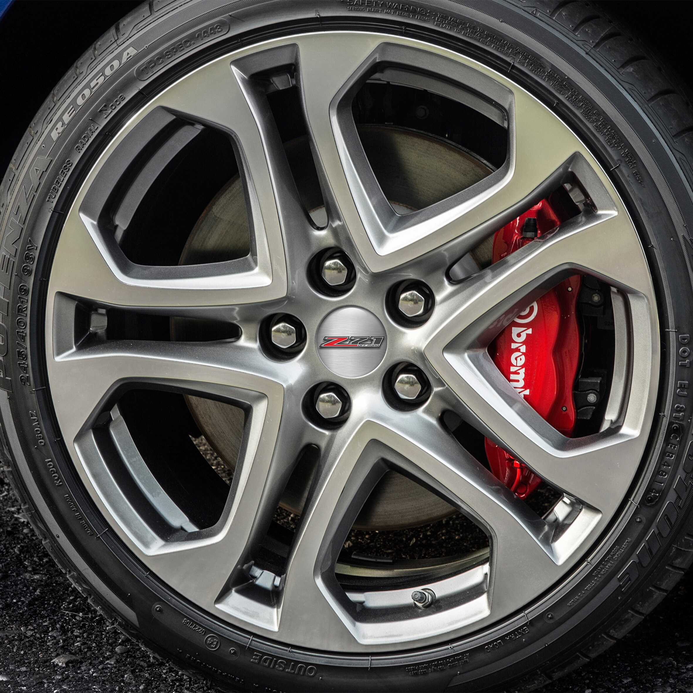 Chevrolet Z71 Sticker Hand Made Premium Quality Silicone Coated Round ...