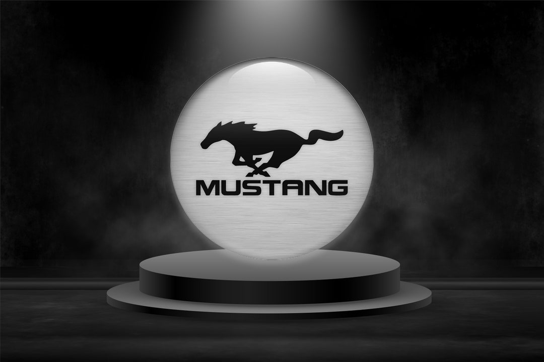 Ford Mustang Sticker Hand Made Premium Quality Silicone Coated Round ...