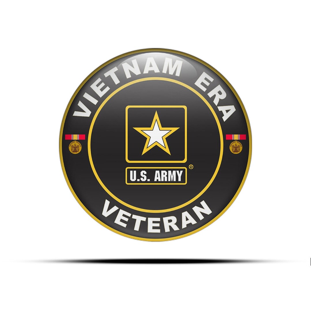 VIETNAM ERA VETERAN 3D Domed Emblem Badge Car Decal Laptop Sticker - Etsy