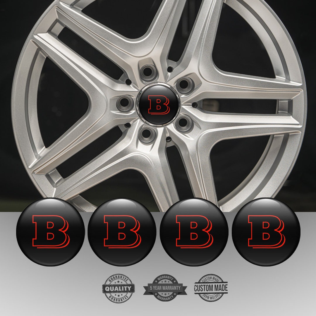 Brabus Stickers Set of 4pcs Hand Made Premium Quality Silicone Coated ...