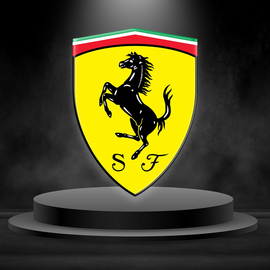 Ferrari Sticker Hand Made Premium Quality Silicone Coated - Etsy