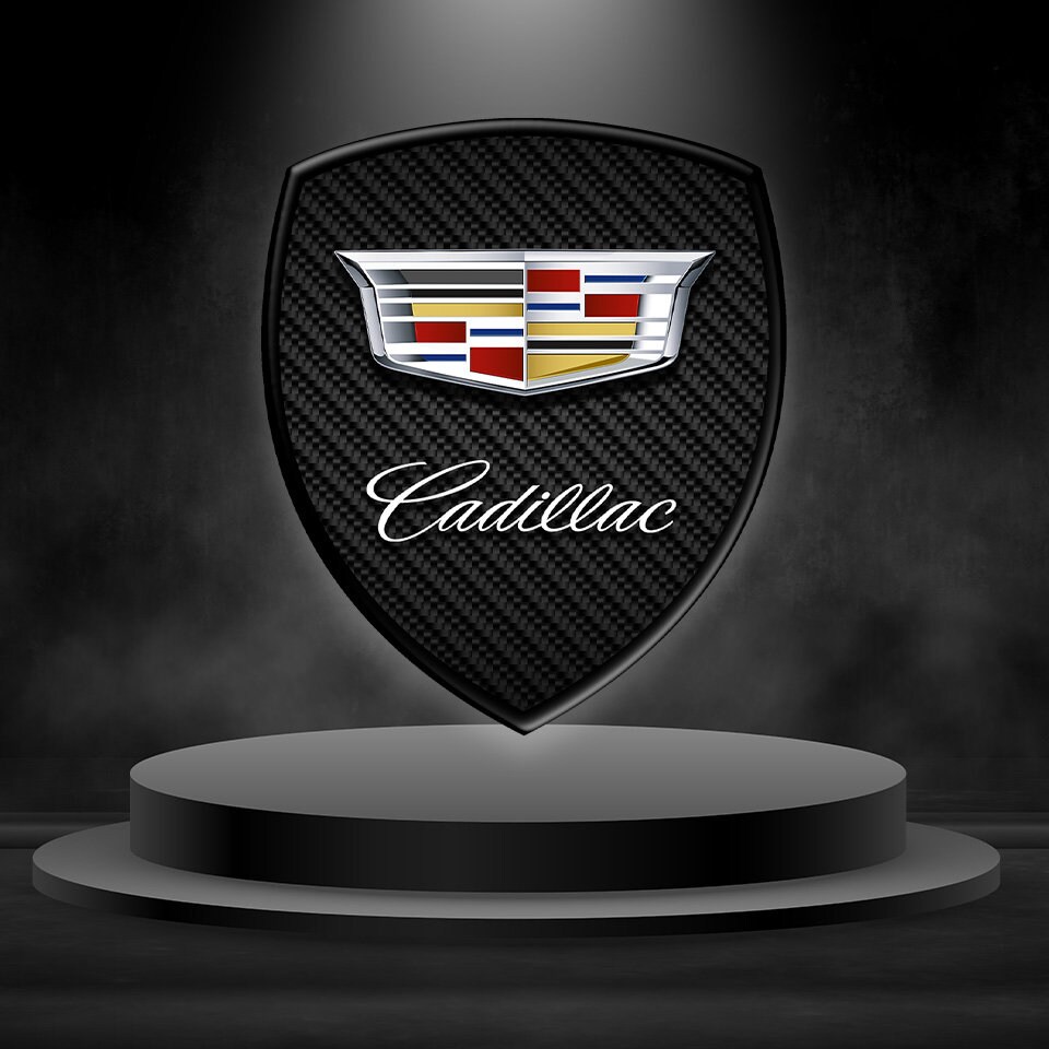 Cadillac Sticker Hand Made Premium Quality Silicone Coated Side Badge ...