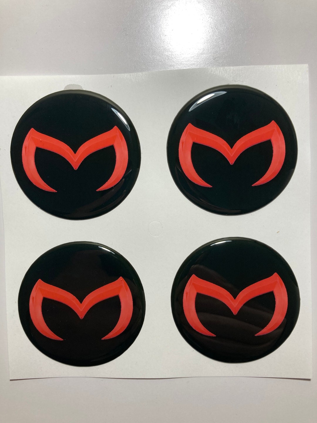 Mazda Stickers Set of 4pcs Hand Made Premium Quality Silicone Coated ...