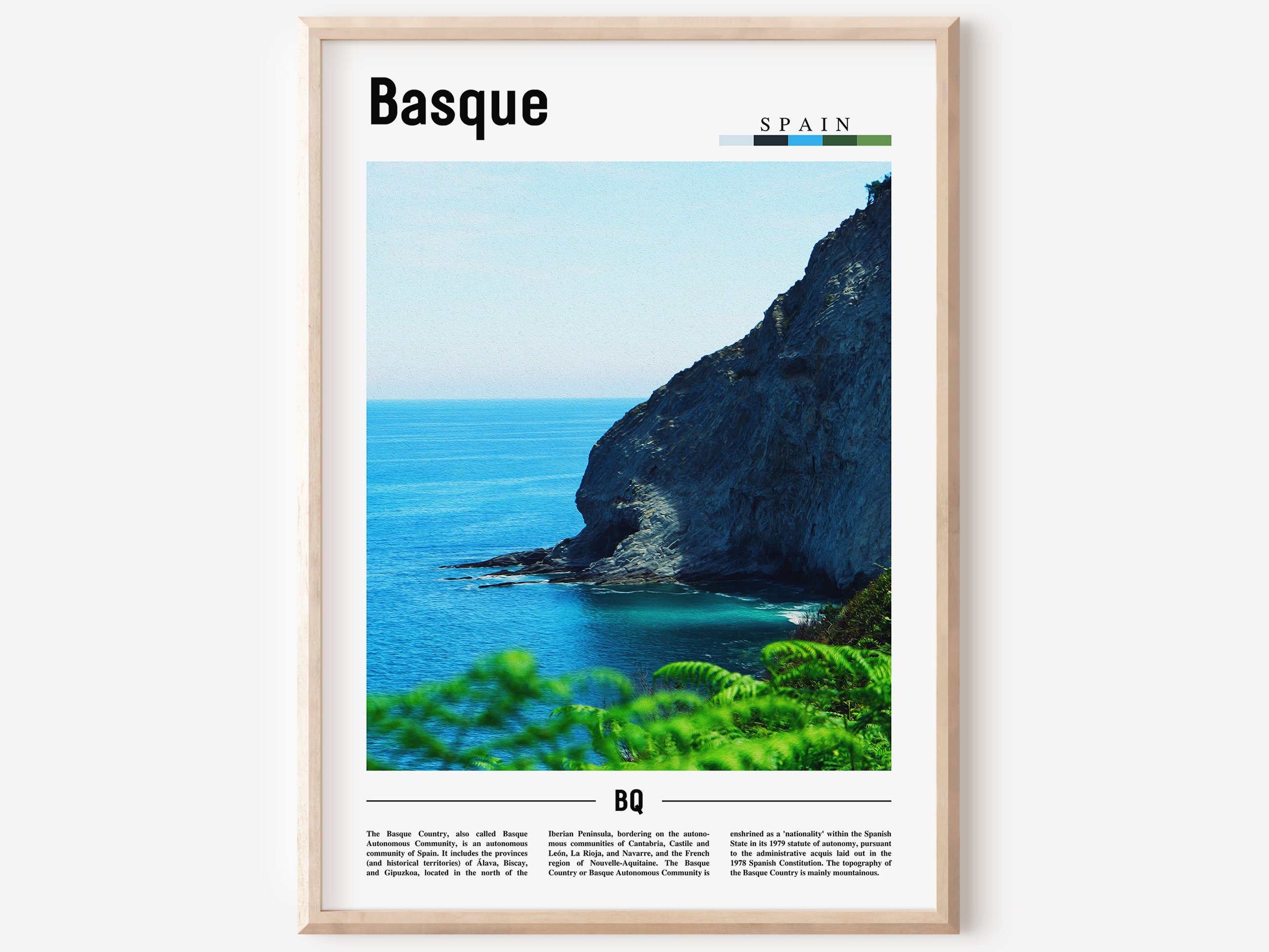 Basque Poster Basque Print Basque Wall Art Spain Photo - Etsy