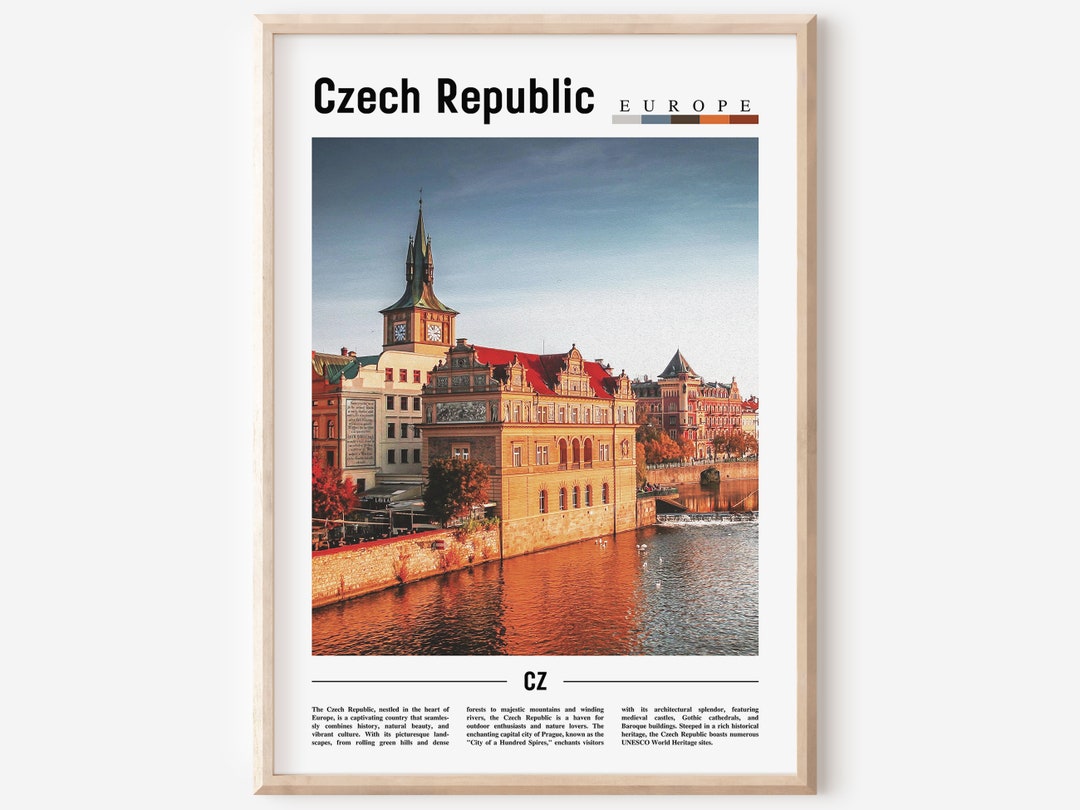 Czech Republic Poster, Czech Republic Print, Czech Republic Wall Art ...