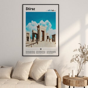 Shiraz Poster, Shiraz Print, Shiraz Wall Art, Minimal Travel Print ...