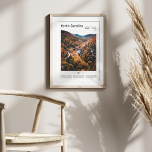 North Carolina Poster, North Carolina Print, North Carolina Wall Art ...