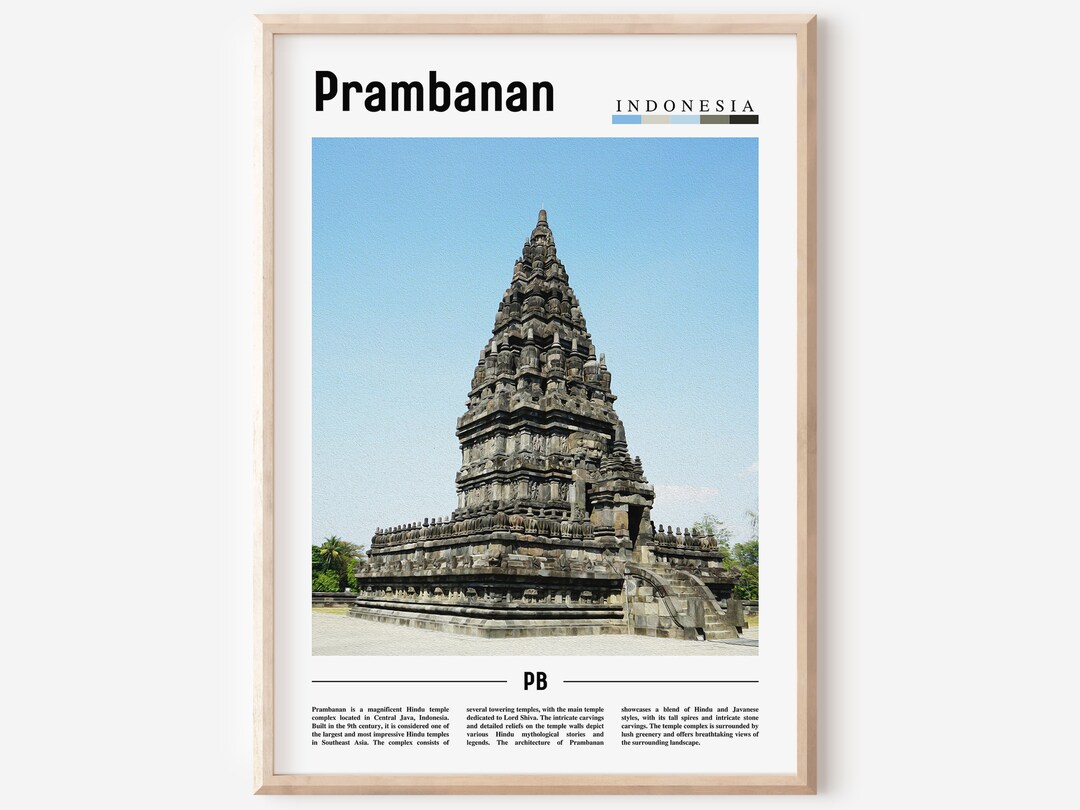 Prambanan Poster, Prambanan Print, Prambanan Wall Art, Asia Print, Asia ...