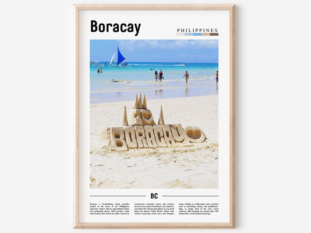 Boracay Poster, Boracay Print, Boracay Wall Art, Asia Print, Asia ...
