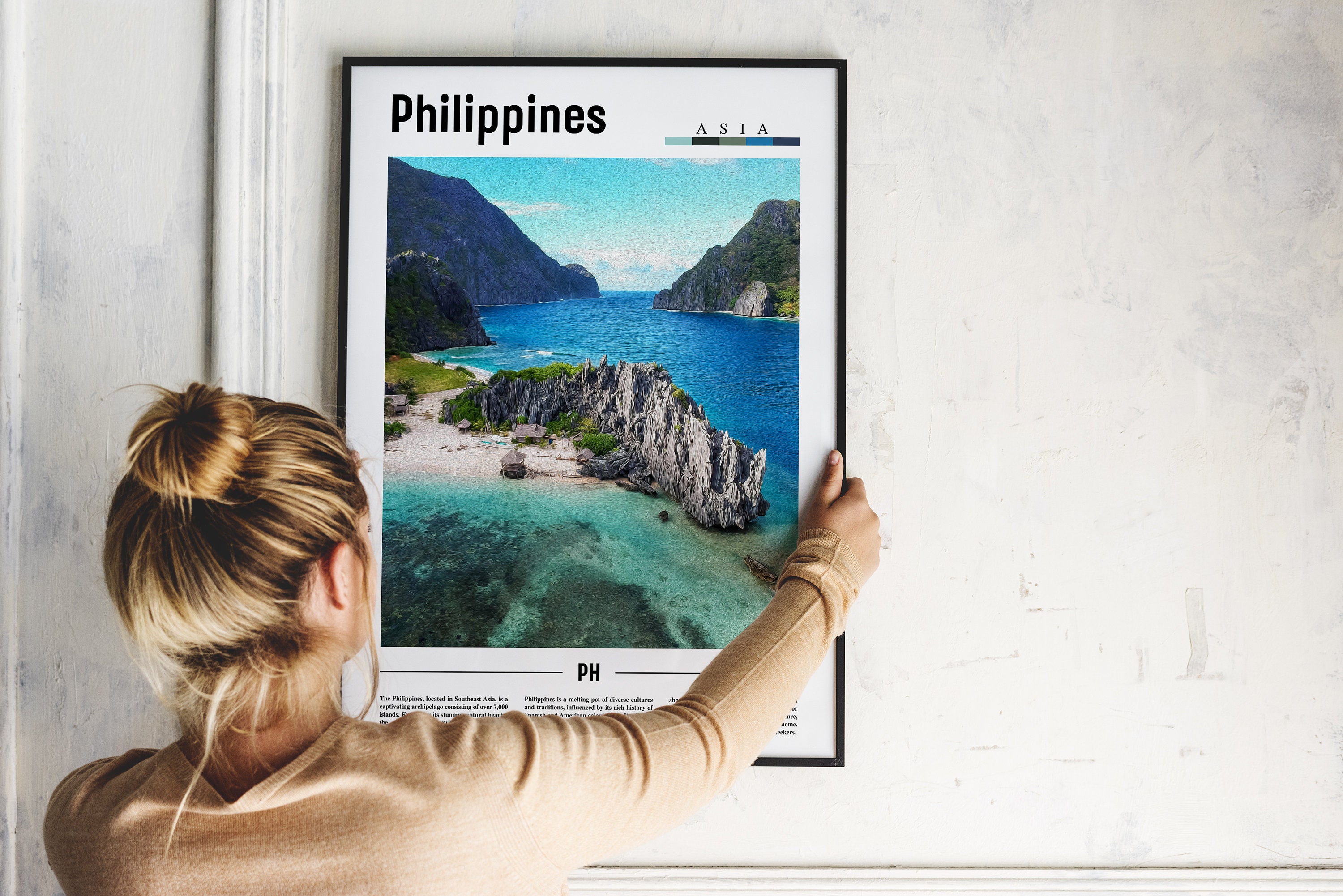 Philippines Poster, Philippines Print, Philippines Wall Art, Asia Print ...