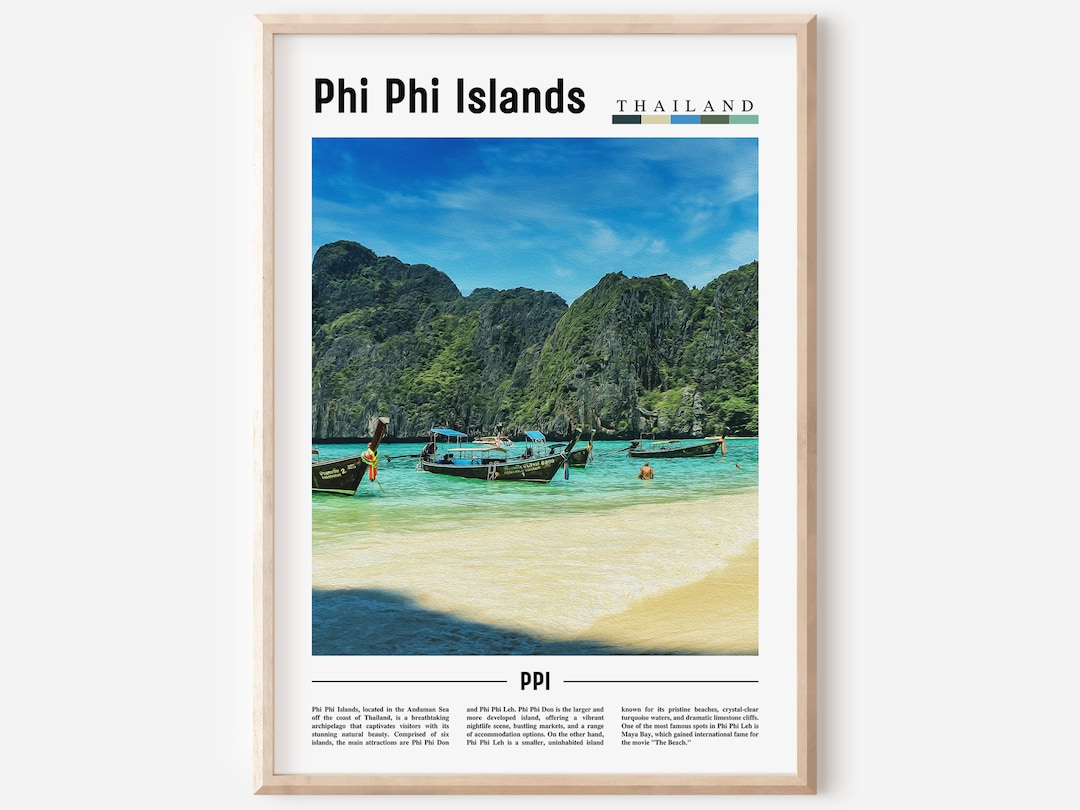 Phi Phi Islands Poster, Phi Phi Islands Print, Phi Phi Islands Wall Art ...
