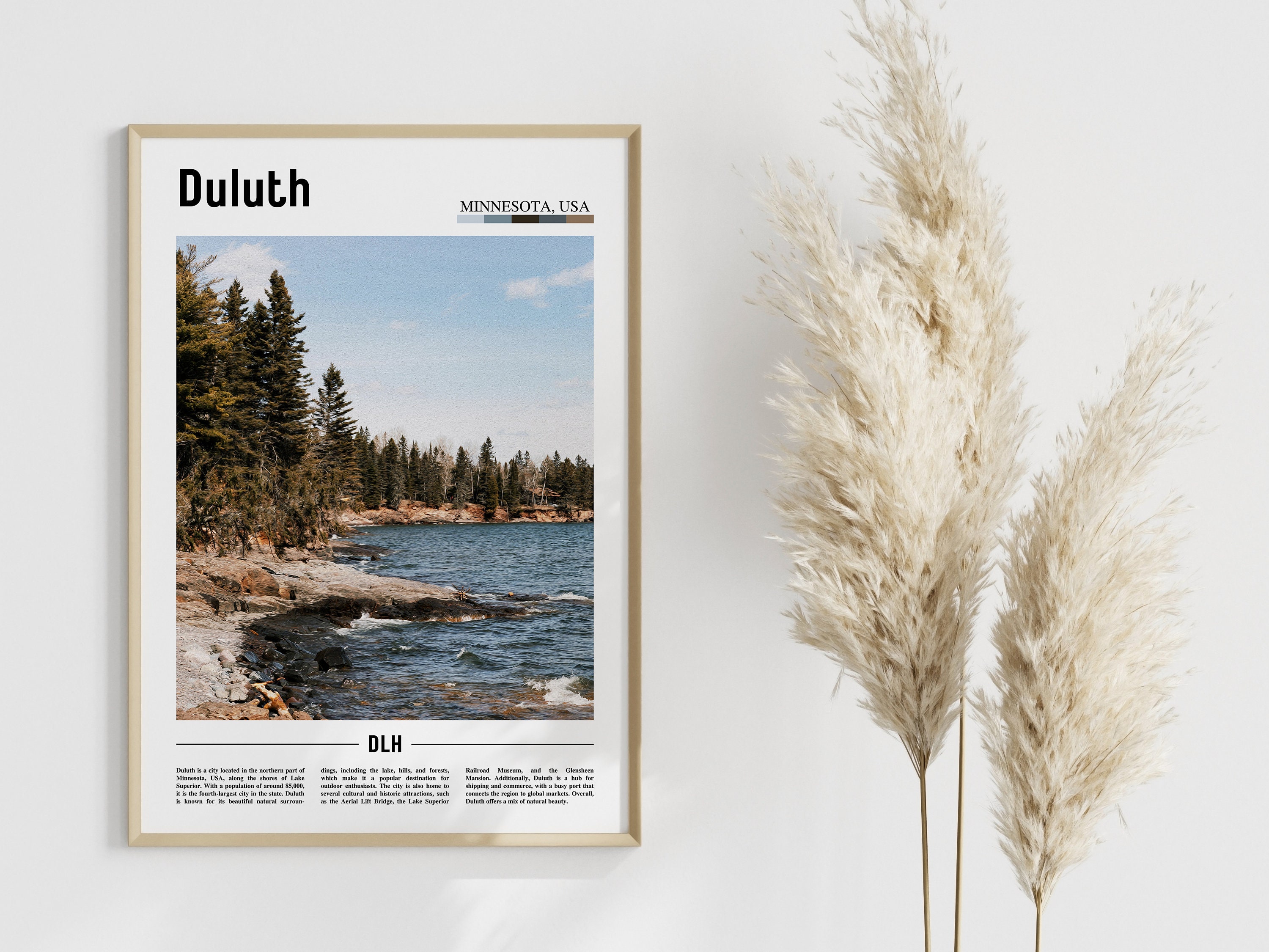 Duluth Poster, Duluth Print, Duluth Wall Art, United States Photo ...