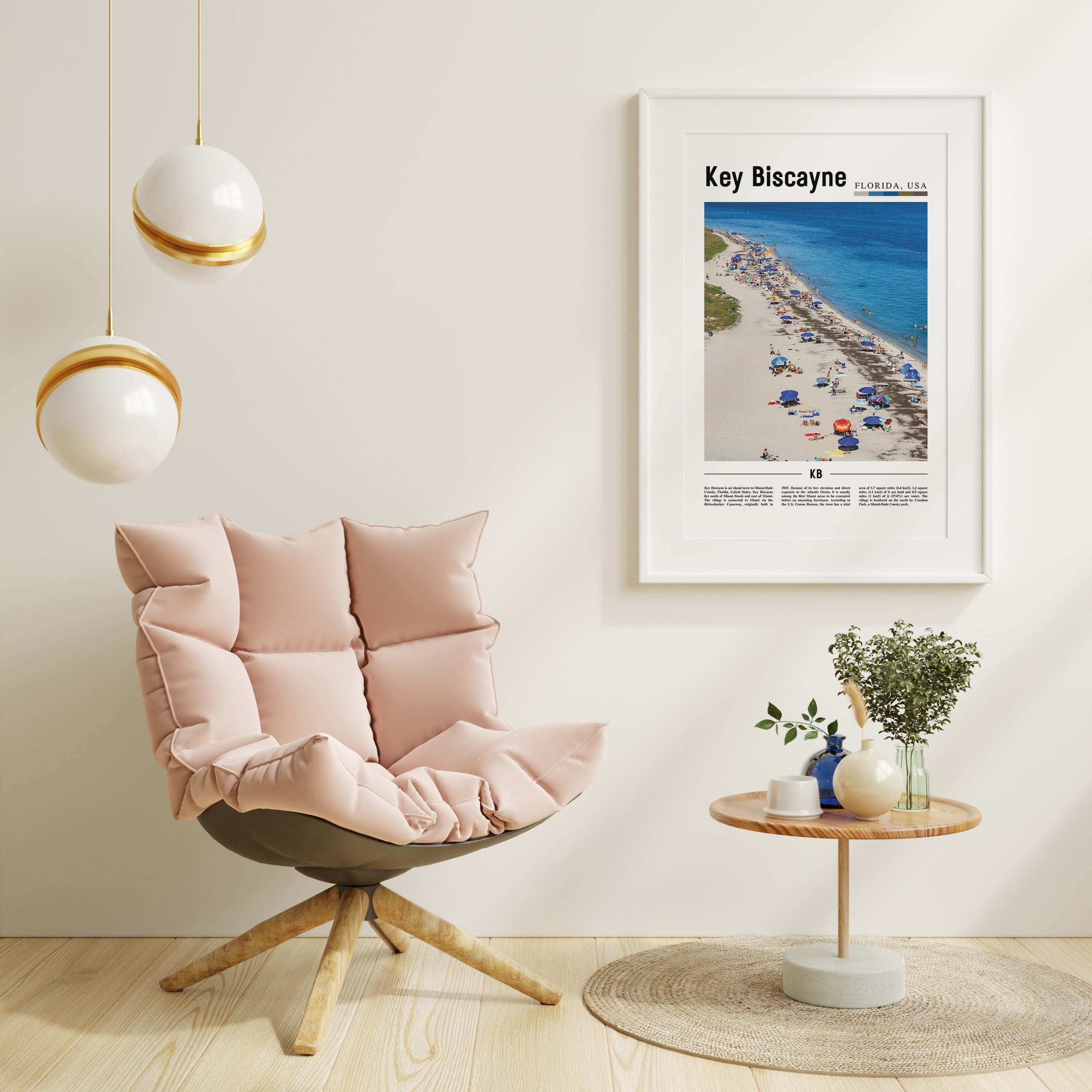 Key Biscayne Print, Key Biscayne Poster, Key Biscayne Wall Art, Oil ...