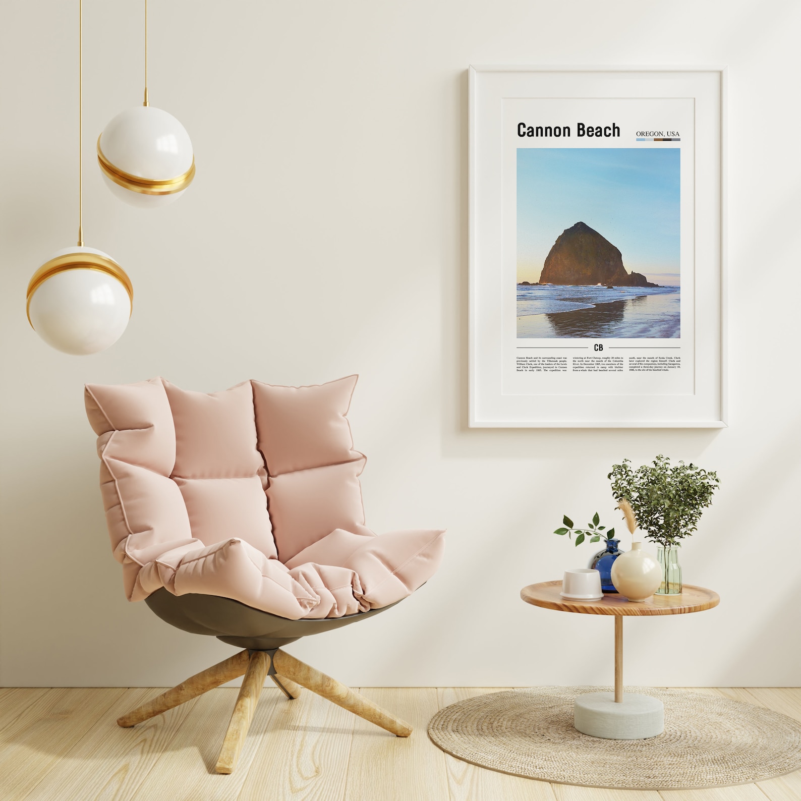 Cannon Beach Print, Cannon Beach Poster, Cannon Beach Wall Art, Oil ...