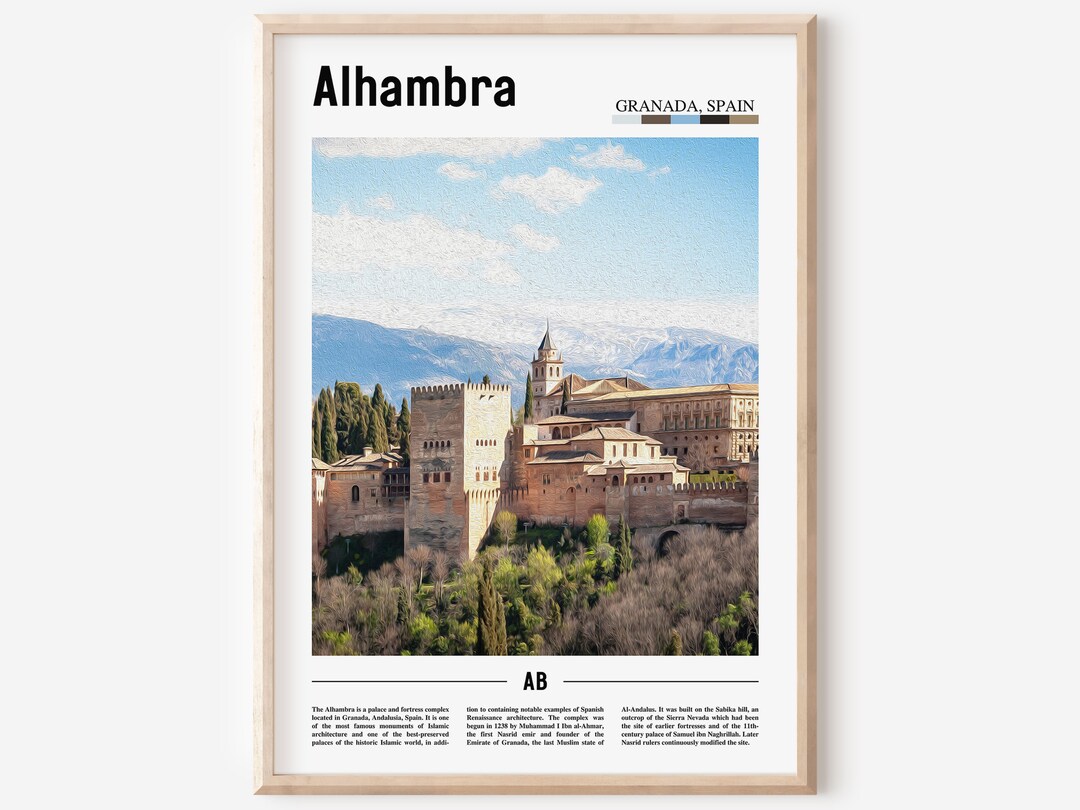 Alhambra Poster, Alhambra Print, Alhambra Wall Art, Spain Photo, Spain ...