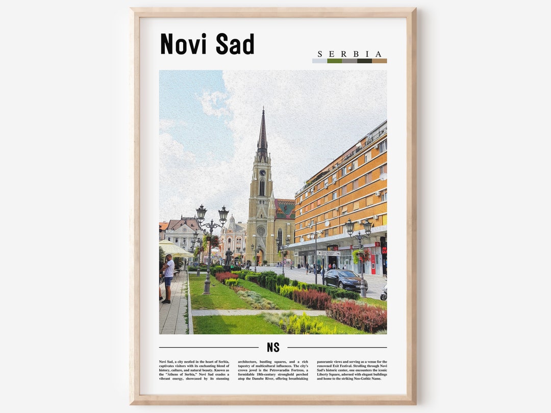 Novi Sad Poster, Novi Sad Print, Novi Sad Wall Art, Europe Photo ...