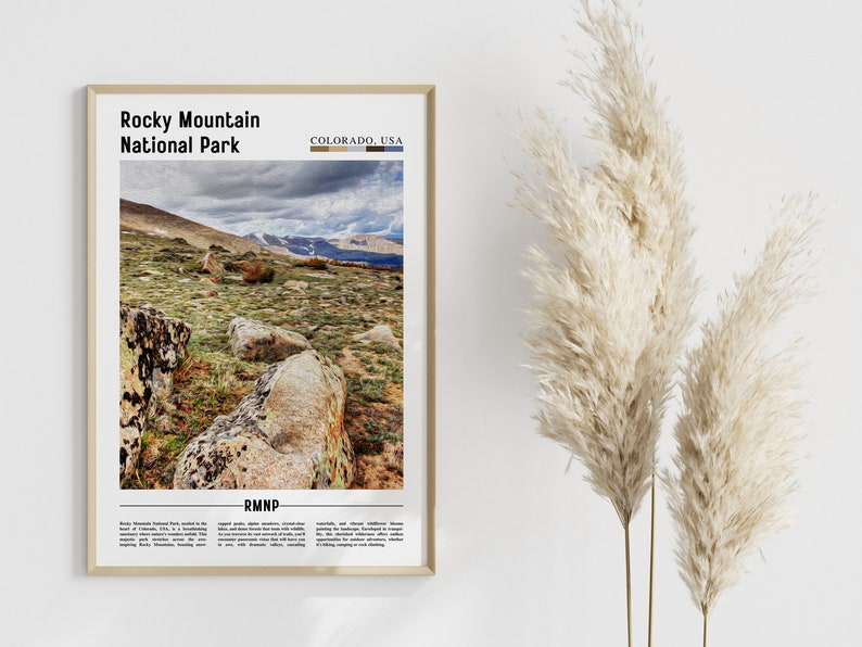 Rocky Mountain National Park Poster, Rocky Mountain National Park Print ...