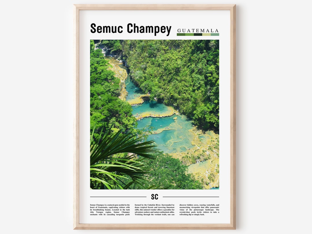 Semuc Champey Poster, Semuc Champey Print, Semuc Champey Wall Art ...