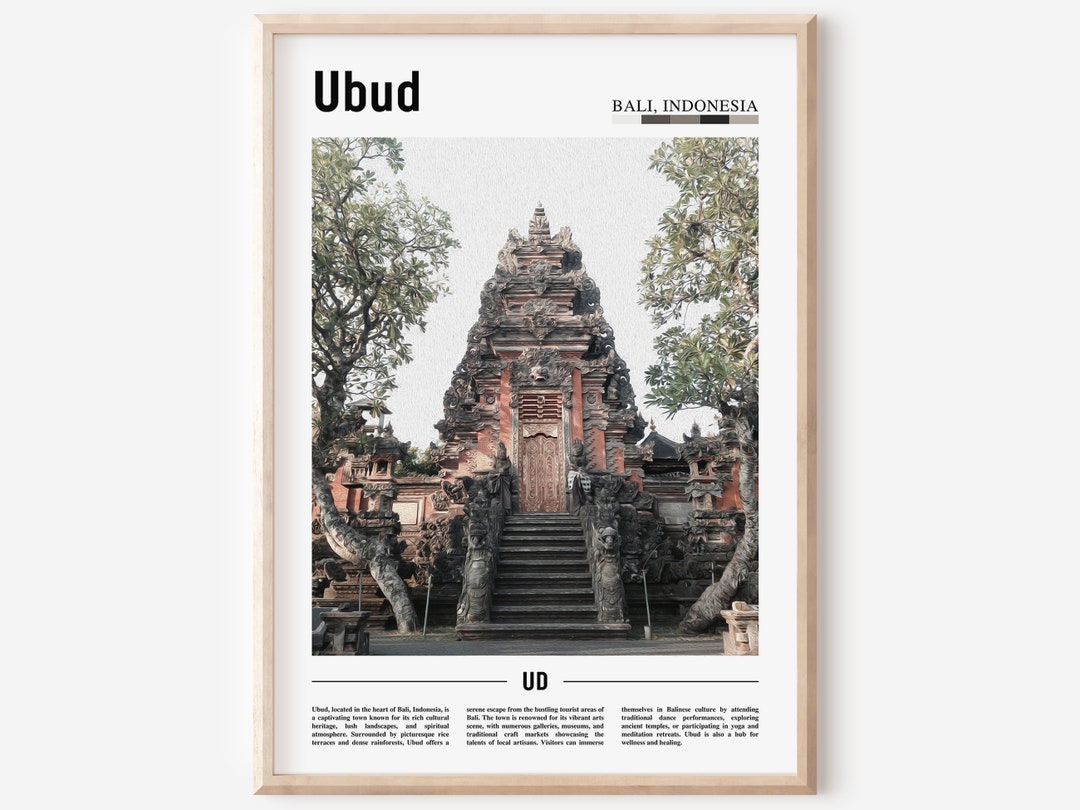 Ubud Poster, Ubud Print, Ubud Wall Art, Asia Print, Asia Poster, Asia ...