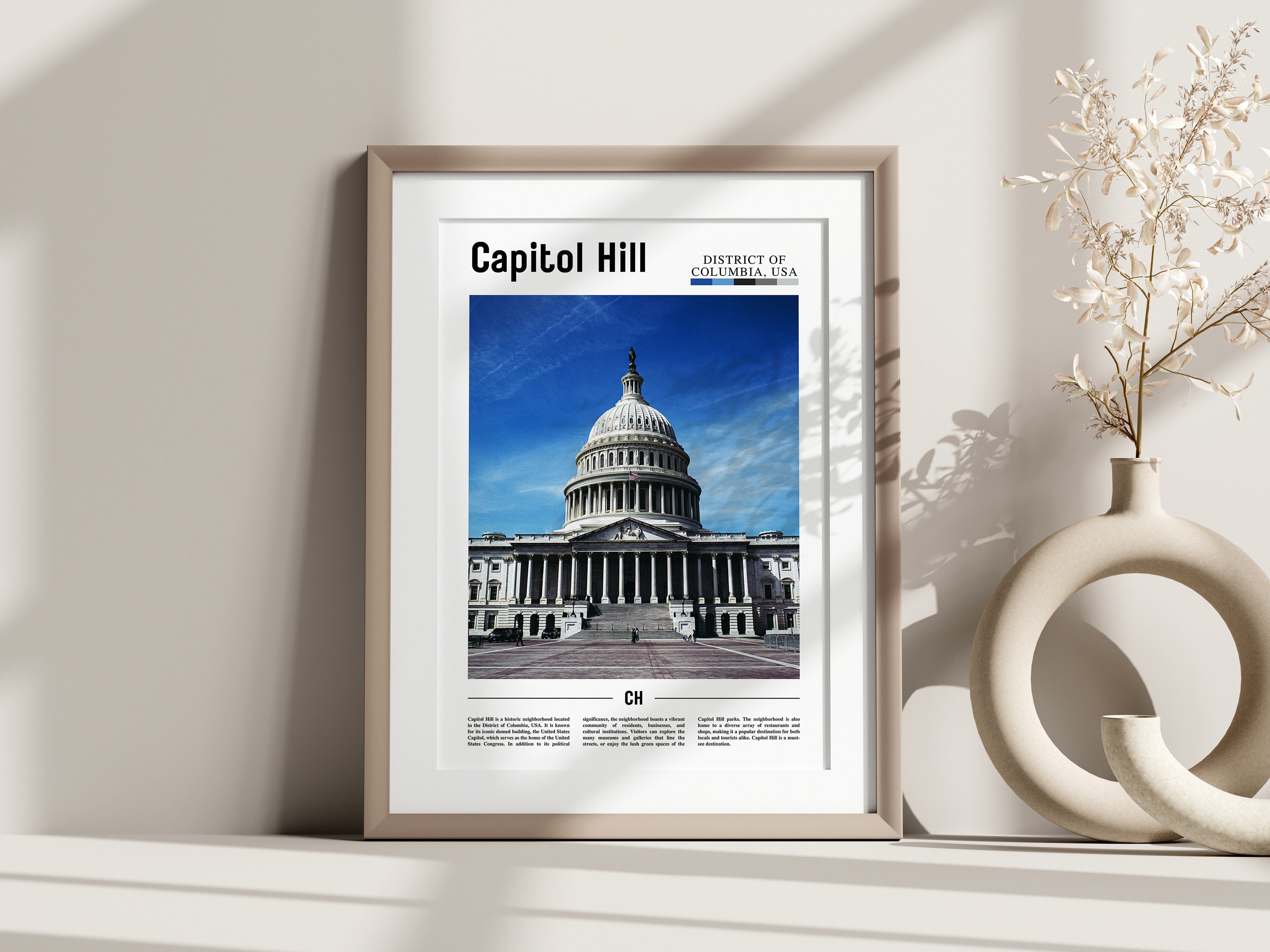 Capitol Hill Poster, Capitol Hill Print, Capitol Hill Wall Art, United ...