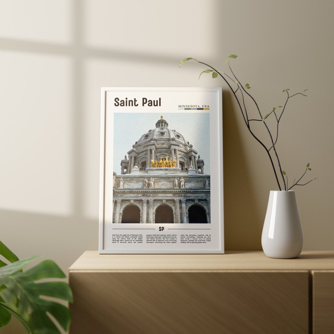 Saint Paul Poster, Saint Paul Print, Saint Paul Wall Art, United States ...