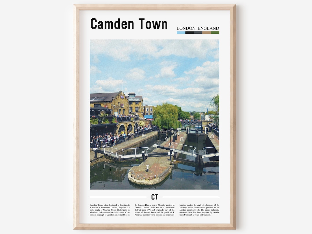 Camden Town Print, Camden Town Poster, Camden Town Wall Art, Oil ...