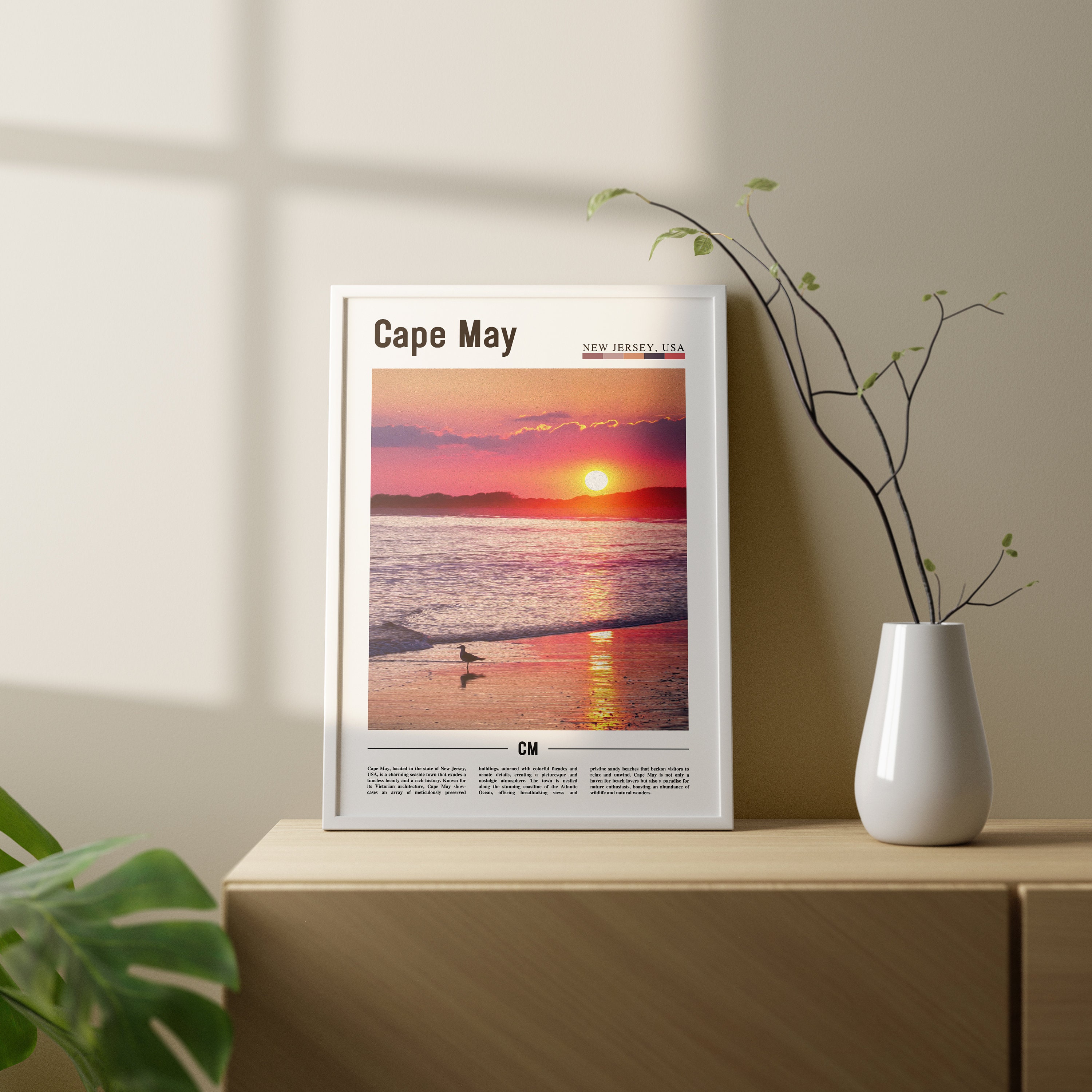 Cape May Poster Cape May Print Cape May Wall Art United - Etsy