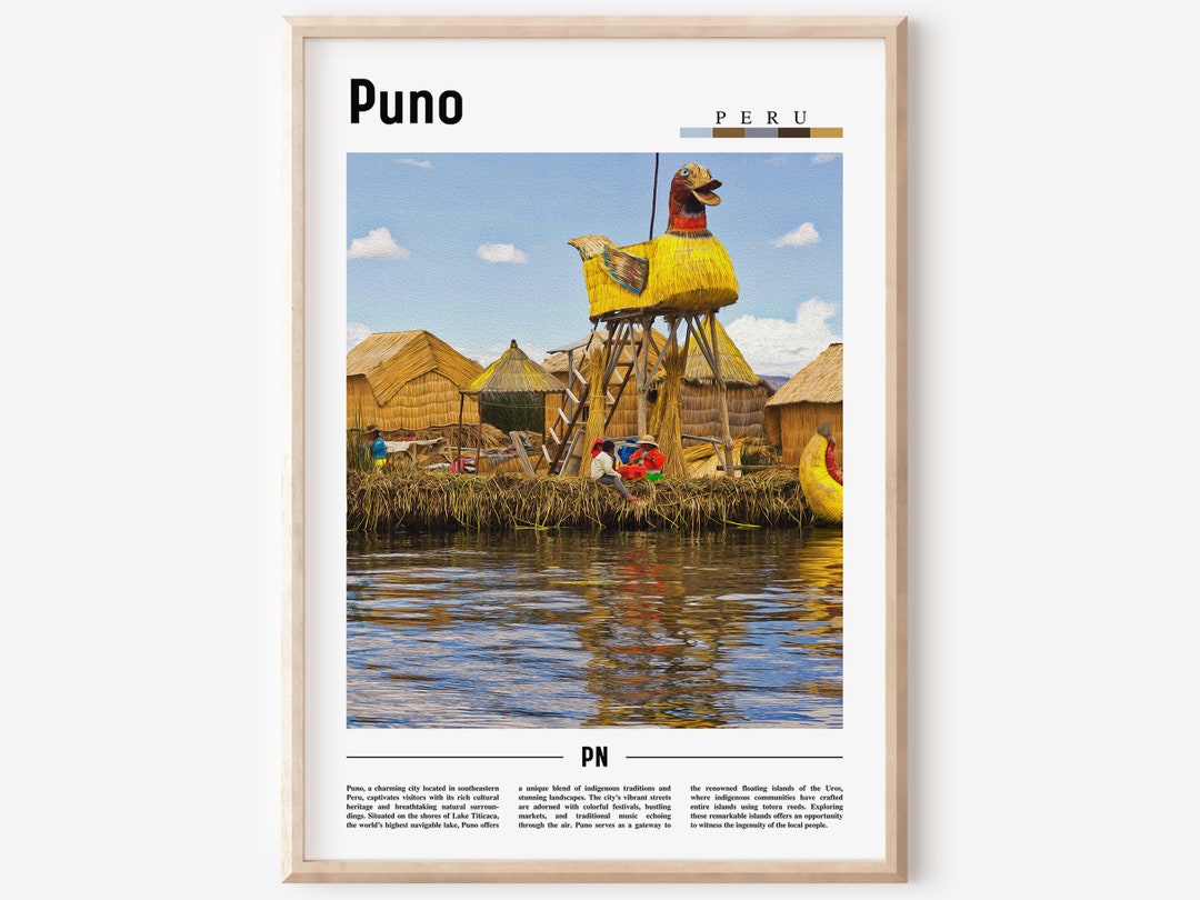 Puno Poster, Puno Print, Puno Wall Art, South America Poster, South ...